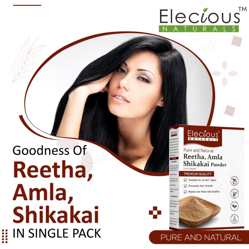 Amla, Reetha, Shikakai powder for Hair(3-in-1) | Natural Hair Cleanser ...